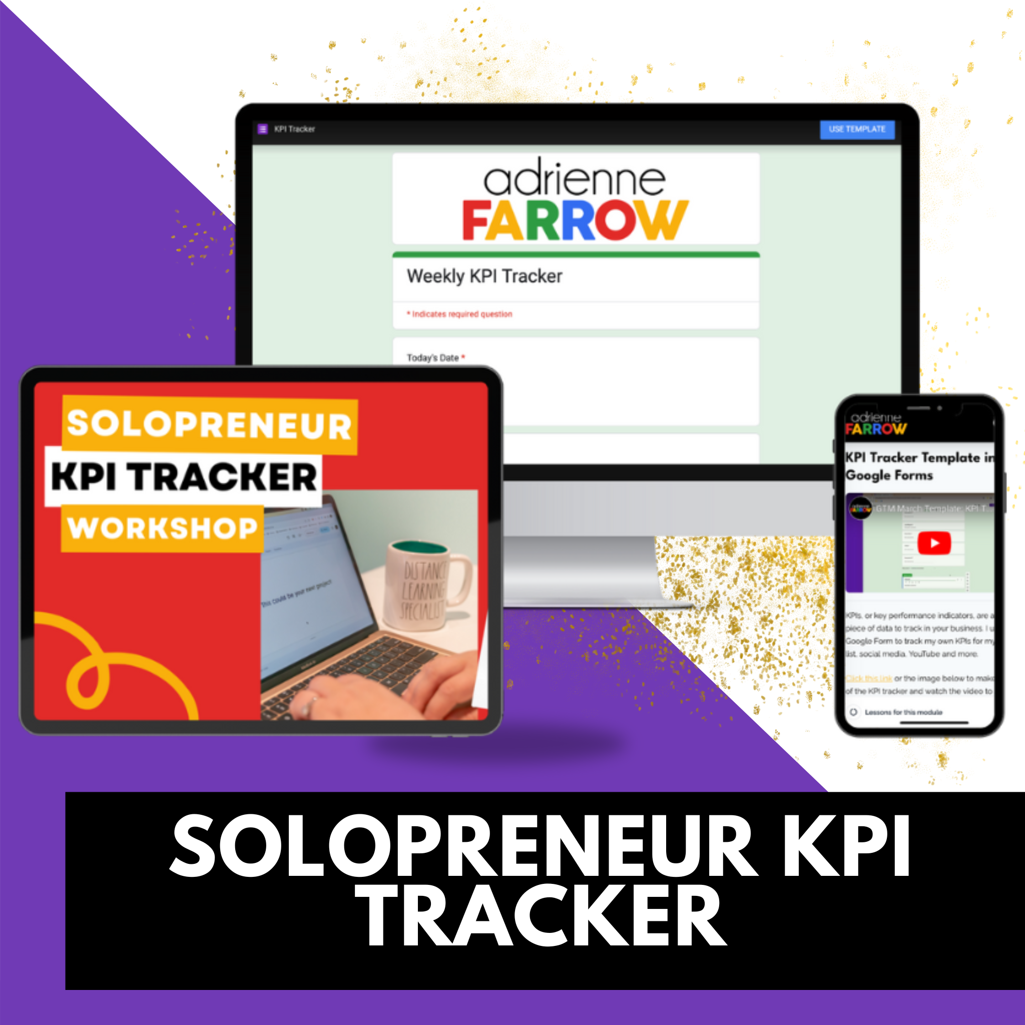 Solopreneur KPI Tracker – Adrienne Farrow